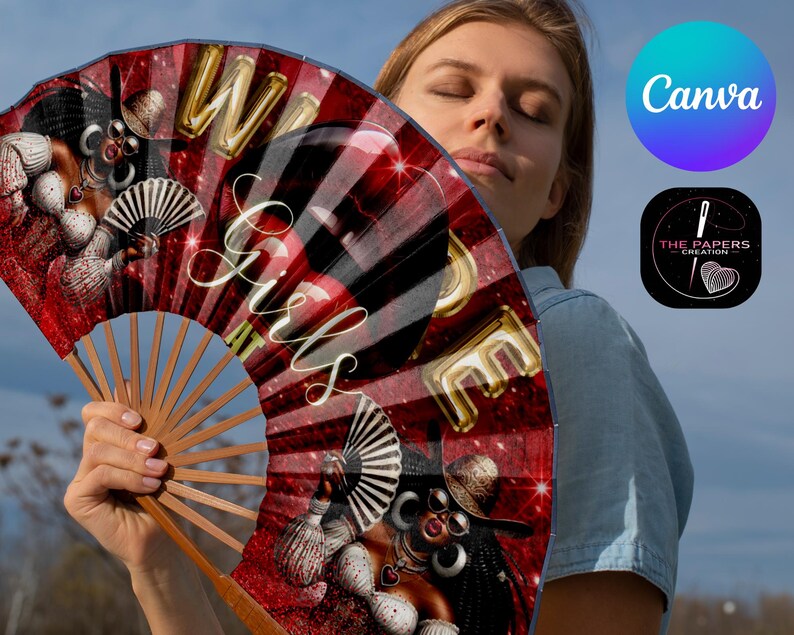 Prom Clack Fan Template: Editable Canva Design (25x13 In) - Etsy