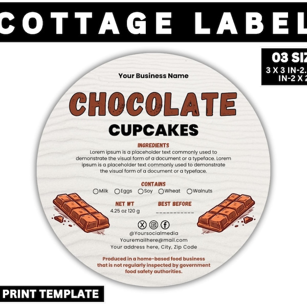 Cottage Food Label - Etsy