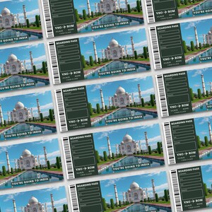 Boarding Pass India, Surprise Boarding Pass Template, Surprise Trip to ...