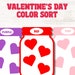 Valentine's Color Sorting, Preschool Curriculum, Valentine's Day ...