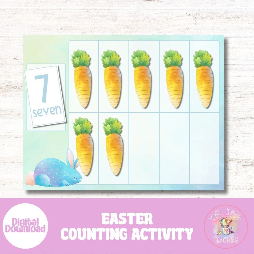 Easter Counting Activity, Preschool Printable, Preschool Math, Counting ...