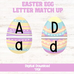 Easter Letter Match, Preschool Worksheets, Preschool Printable ...