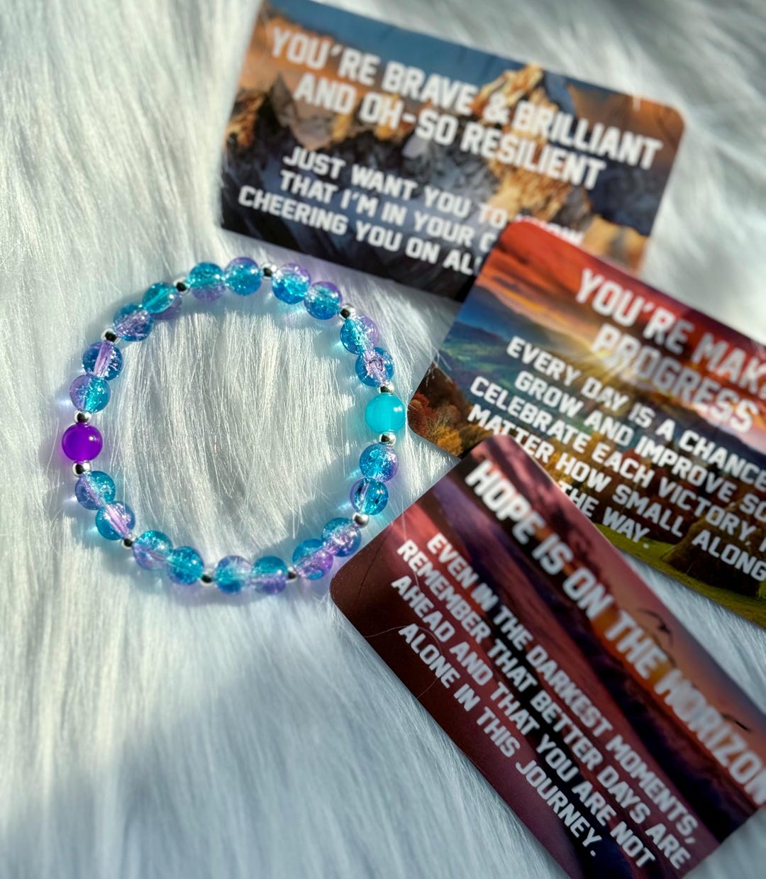 Beads of Hope | Addiction Recovery Bracelet | Beaded Bracelet | Glass ...