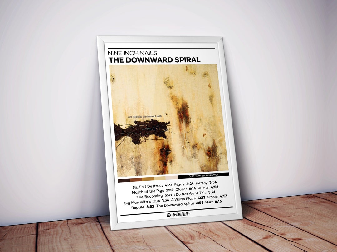 Nine Inch Nails Poster the Downward Spiral Poster 4 Colors Album Poster Print Rock Music Posters ...