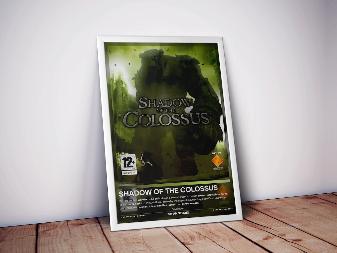 Shadow of the Colossus Poster, Gaming Poster, 4 Colors, Video Game ...