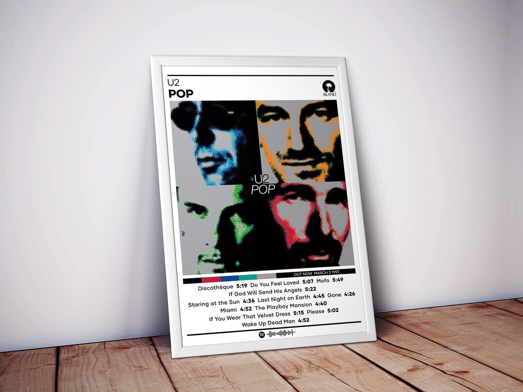 U2 Poster Pop Poster 4 Colors Album Poster Prints Rock Music Posters ...
