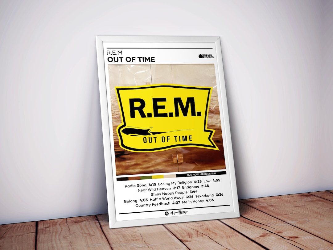 R.E.M Poster Out of Time Poster 4 Colors Album Poster Prints Rock Music ...
