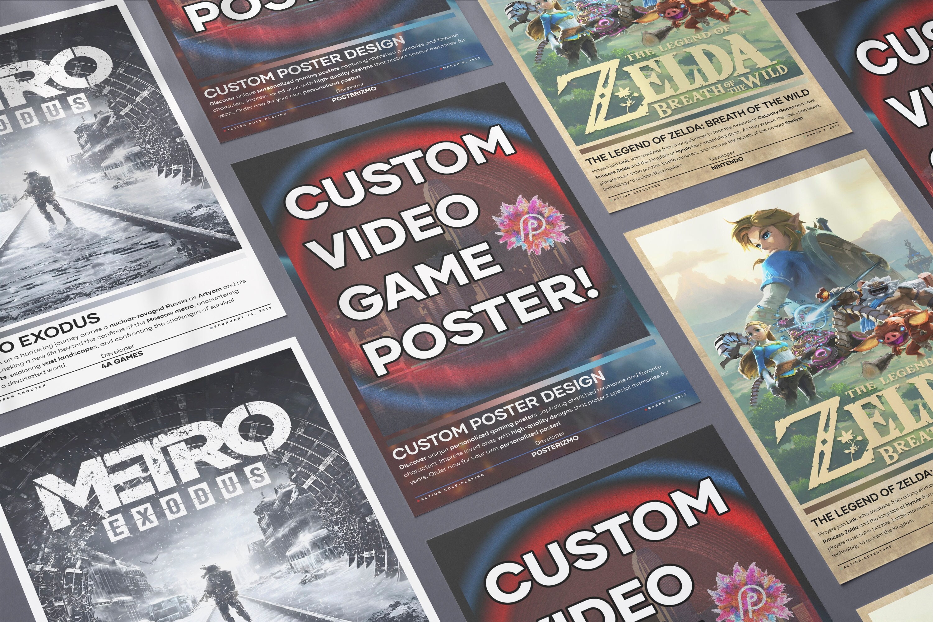 Custom Video Game Poster Designs Choose Your Own Gaming Posters Custom ...