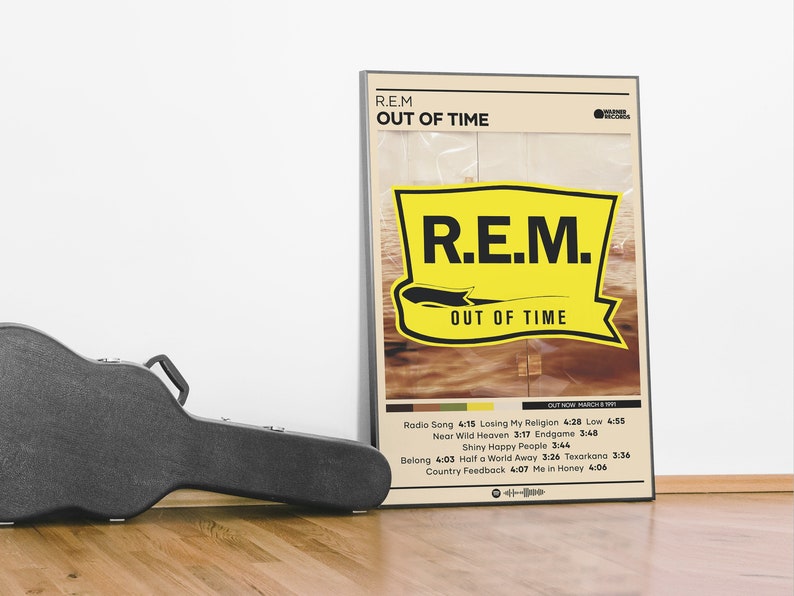 R.E.M Poster Out of Time Poster 4 Colors Album Poster Prints Rock Music ...