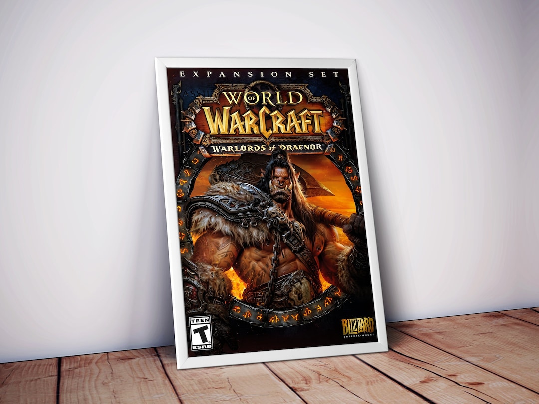 World of Warcraft Poster Warlords of Draenor Poster, Gaming Poster, Video Game Poster, Wall ...