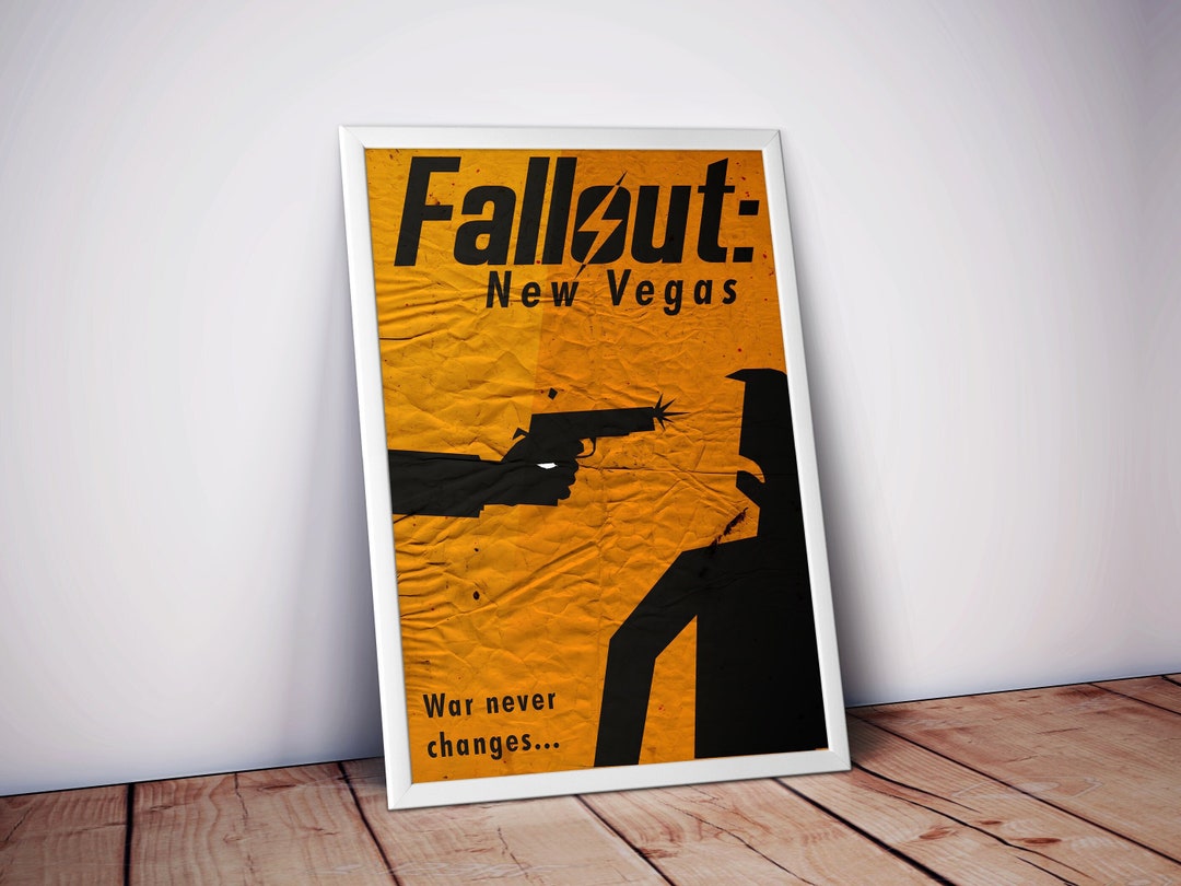 Fallout Poster Fallout New Vegas Poster Gaming Poster Video Game Poster