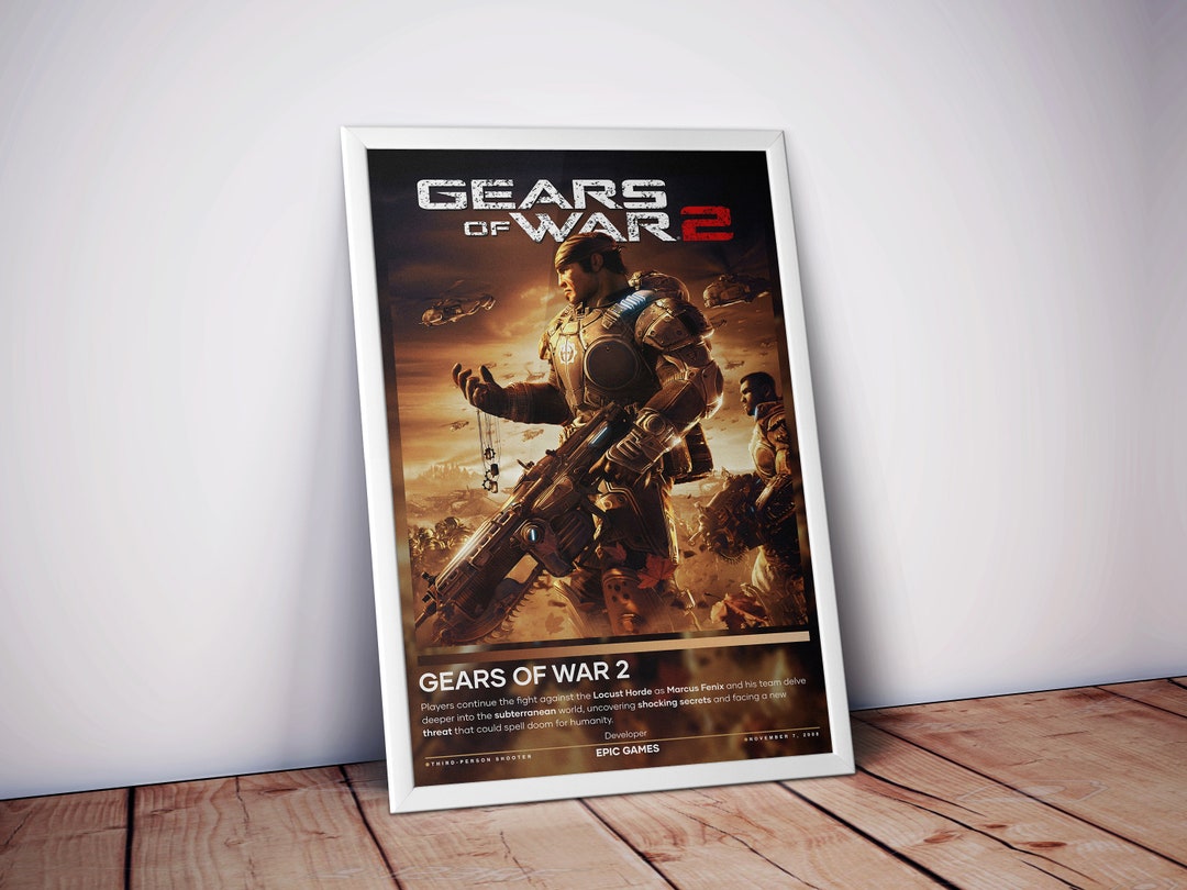Gears of War 2 Poster, Gaming Posters, 4 Colors, Video Game Posters ...