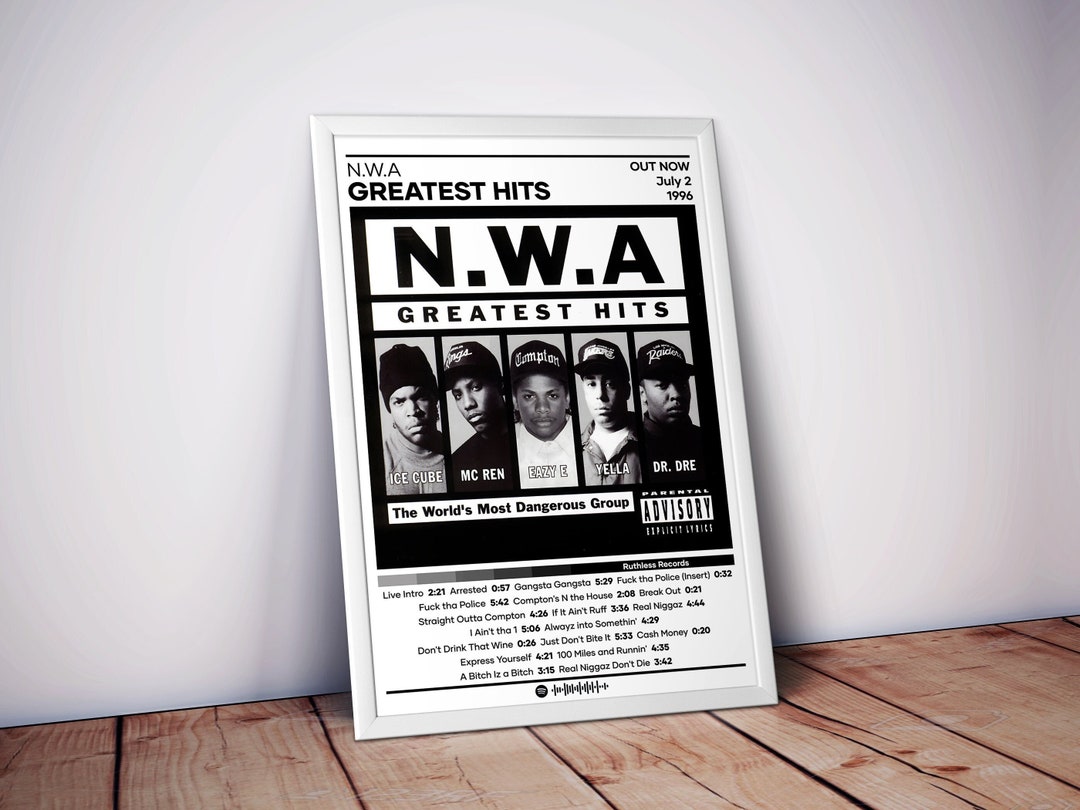 N.W.A Poster Greatest Hits Poster 4 Colors Album Poster Prints Hip Hop ...