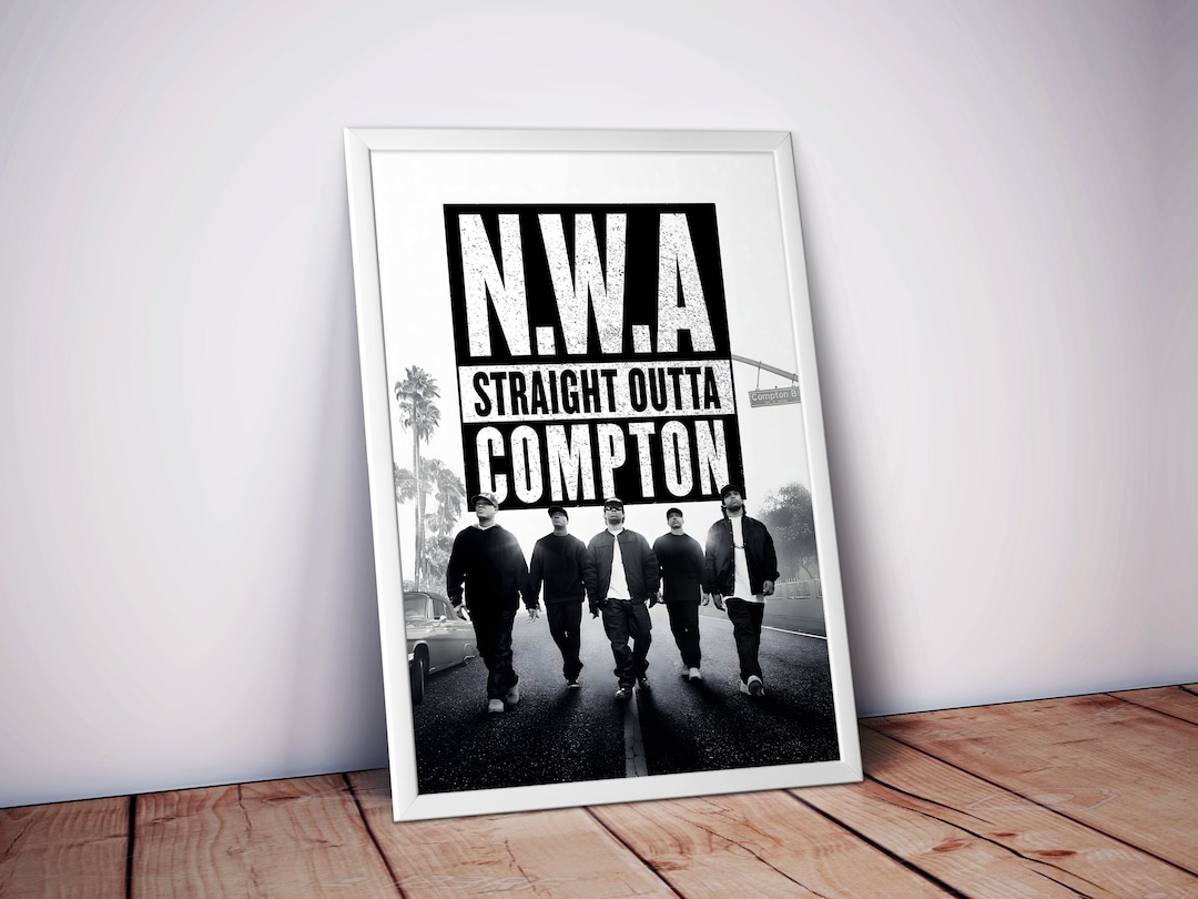 N.W.A Poster Hip Hop Poster N.W.A Prints Straight Outta Compton Rap Poster Wall Decor Posters ...