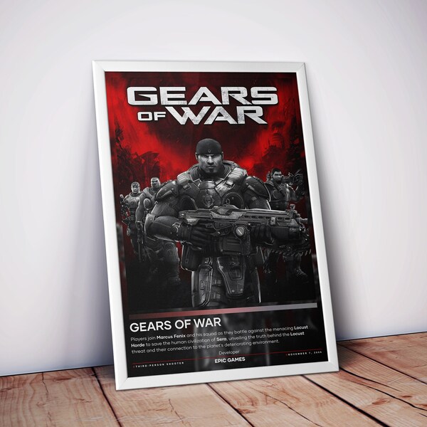 Gears of War Poster - Etsy