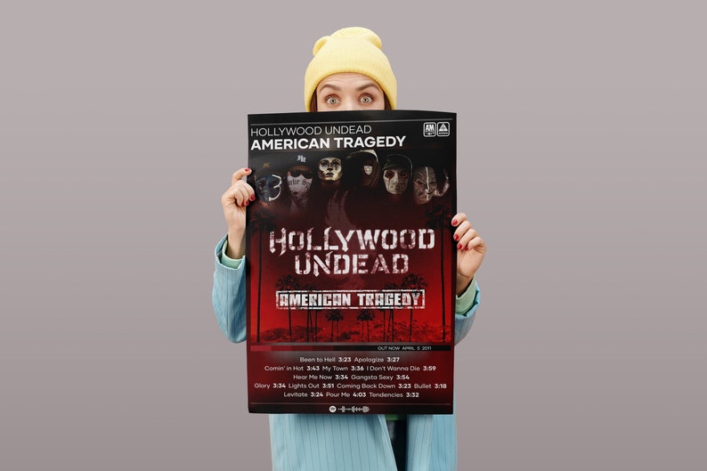 Hollywood Undead Poster American Tragedy Poster 4 Colors Album Poster ...