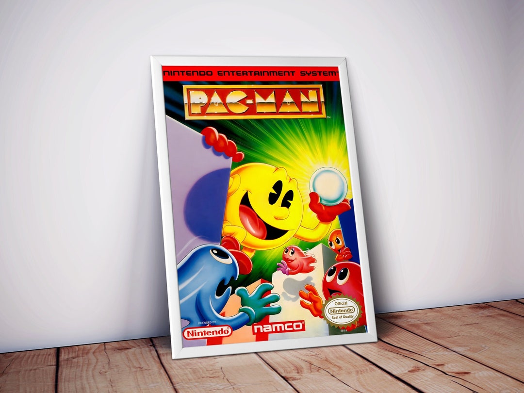 Pac-man Poster Pac-man Print Gaming Poster Video Game Poster Wall Decor ...