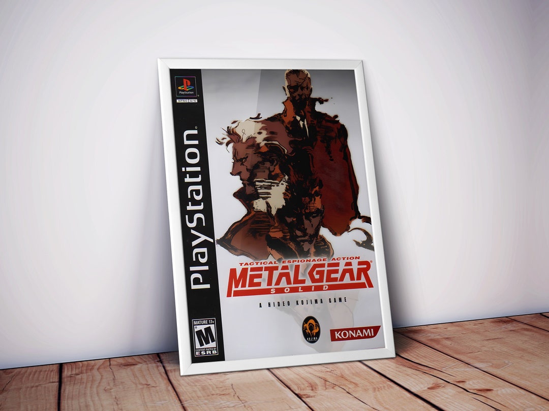 Metal Gear Solid Poster Metal Gear Solid Print Gaming Poster Video Game ...