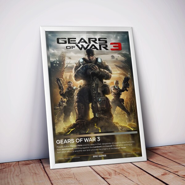 Gears of War Poster - Etsy