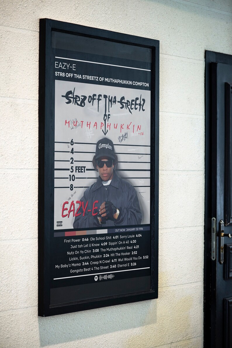 Eazy-e Poster Str8 off Tha Streetz of Muthaphukkin Compton Poster 4 ...