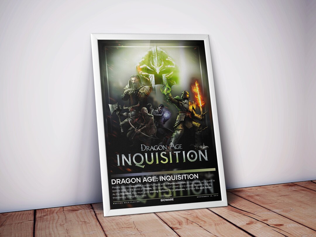Dragon Age: Inquisition Poster, Gaming Posters, 4 Color, Role-playing ...
