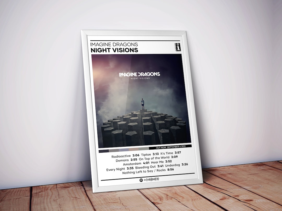 Imagine Dragons Poster Night Visions Poster 4 Colors Album Poster ...