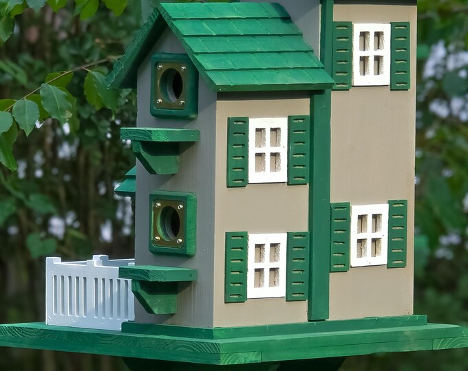 20" Custom Two Story Birdhouse ~ Custom ~ Handmade ~ Functional ...