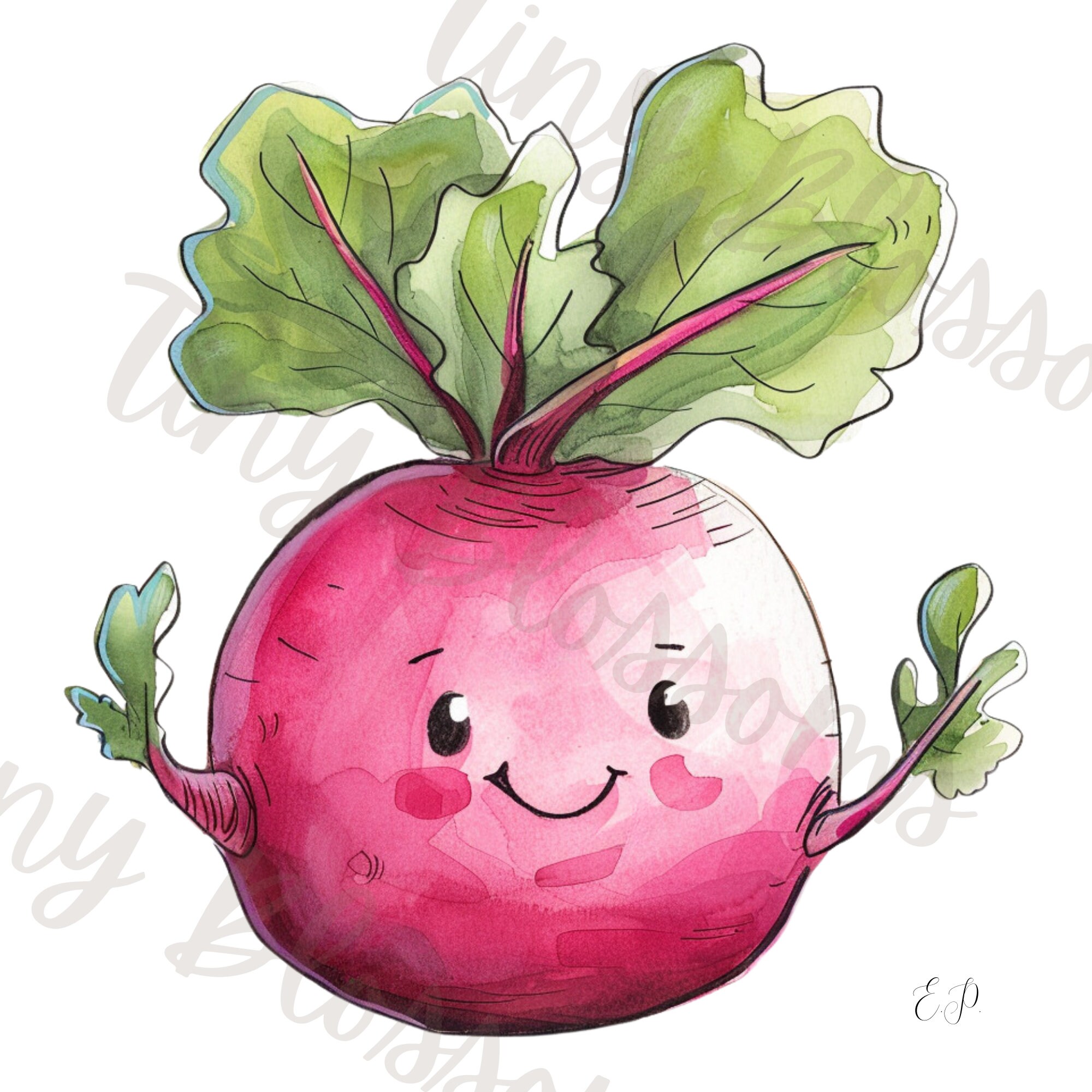 Cute & Happy Vegetables Prints | Children Bedroom | Playroom | Nursery ...