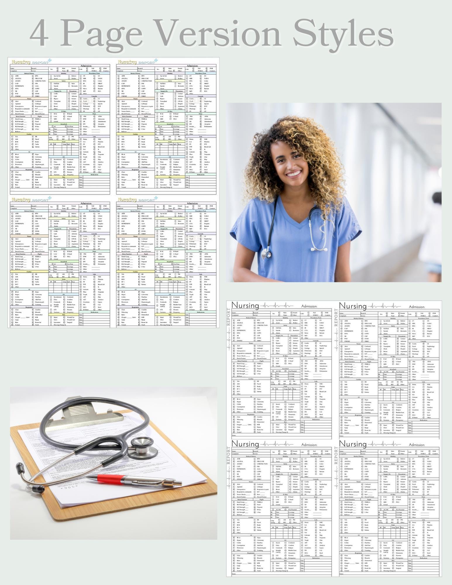 SBAR Nursing Report Template: Med Surg ICU (printable PDF) - Etsy
