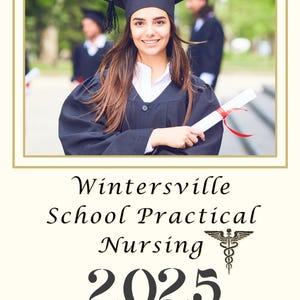 LPN Nurse Graduation Party Invitation | Licensed Practical Nurse Grad ...