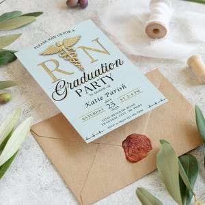 Nurse Graduation Party Invitation: RN, BSN (digital Download) - Etsy