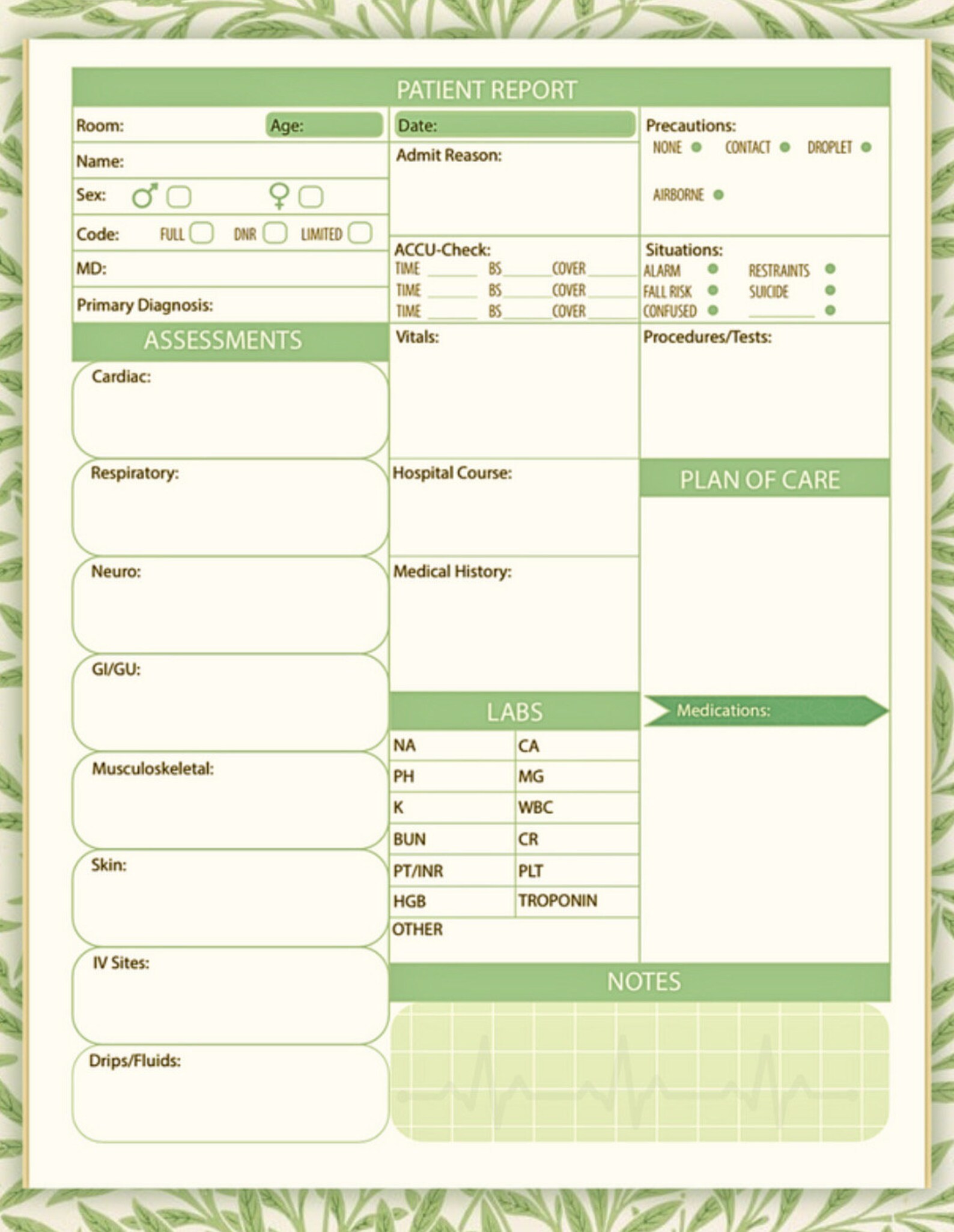 SBAR Nursing Report Template: Colorful Shift Handover Sheets (PDF) - Etsy