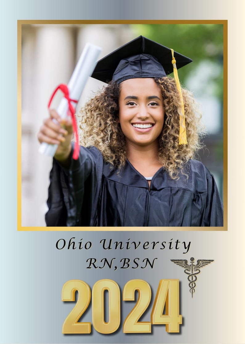 Nurse Graduation Party Invitation Template (digital Download) - Etsy