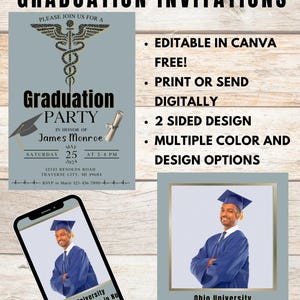 LPN Nurse Graduation Party Invitation | Licensed Practical Nurse Grad ...