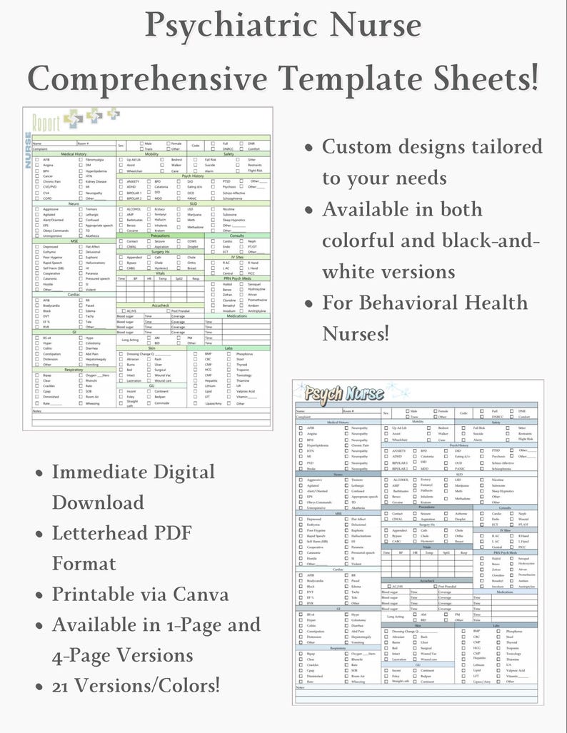 Psychiatric Nursing SBAR Report Template: Mental Health Handoff (PDF ...