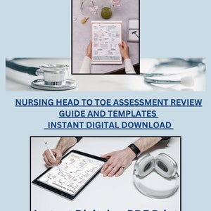 Nursing Health Assessment Template Bundle: SBAR, HA, Colorful Nurse ...
