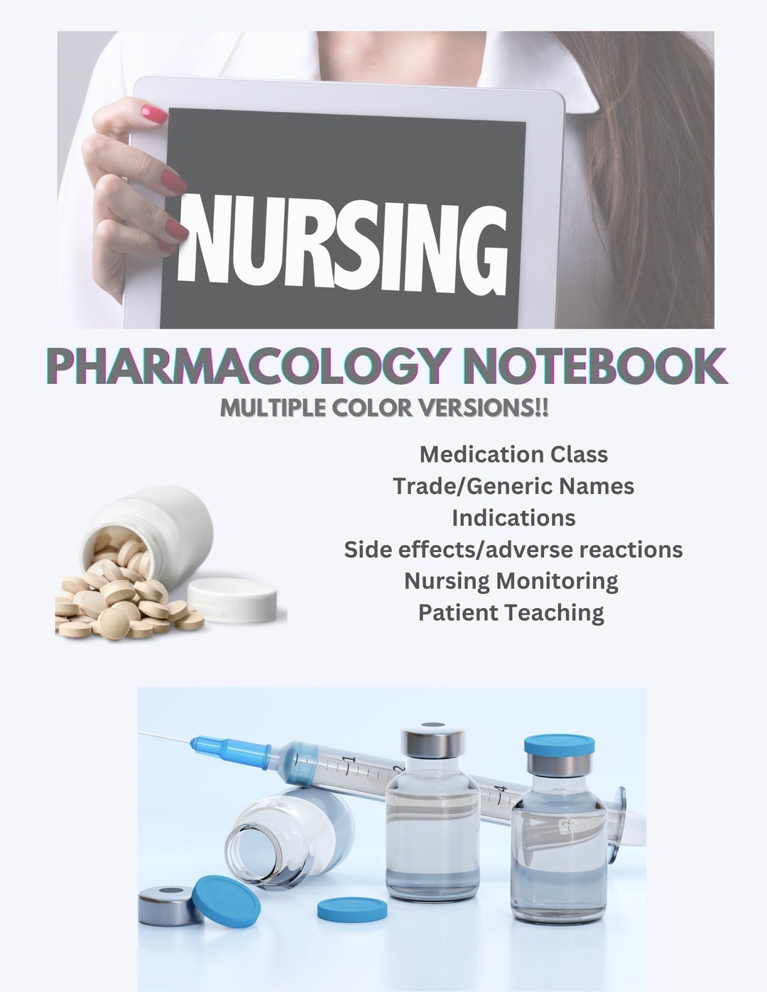 Nursing Pharmacology Drug Worksheet Template | Nursing Pharmacology ...