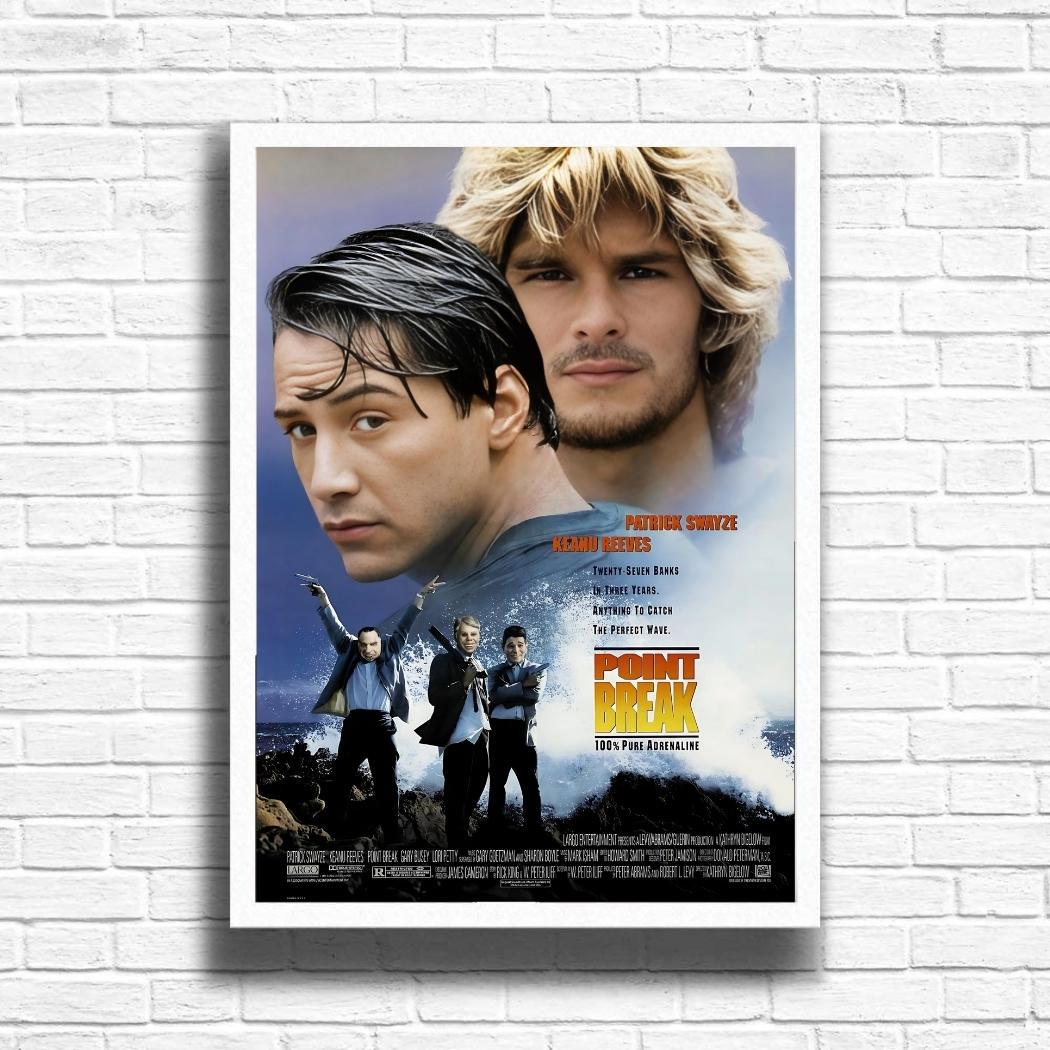 Point Break Movie Poster: 90s Retro Film Art Print - Etsy