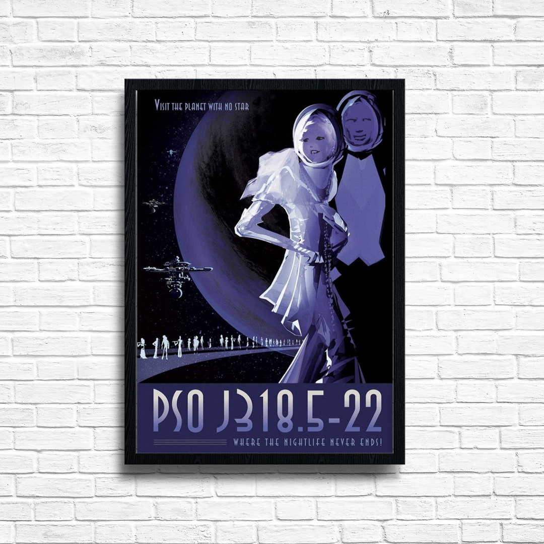 Galactic Giggles: PSO J318.5-22 Nasa-inspired Fun Art Prints for Cosmic ...