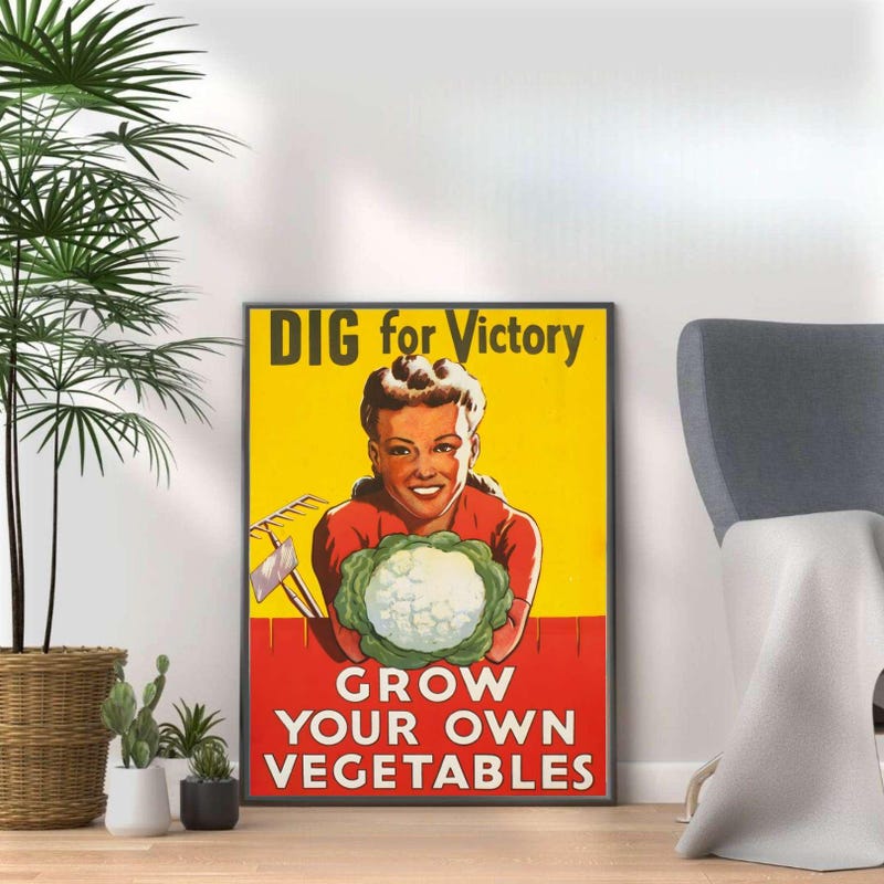 Dig for Victory Poster - Etsy UK