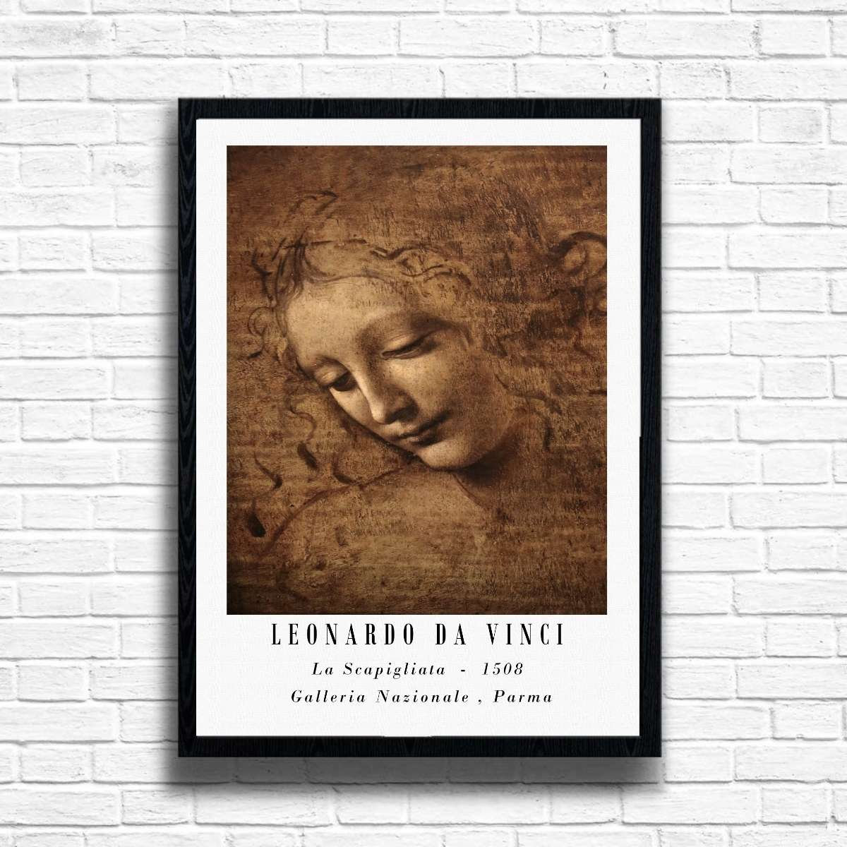 Timeless Masterpieces: Leonardo Da Vinci La Scapigliata, Classic Famous Painting Print, Fine Art ...