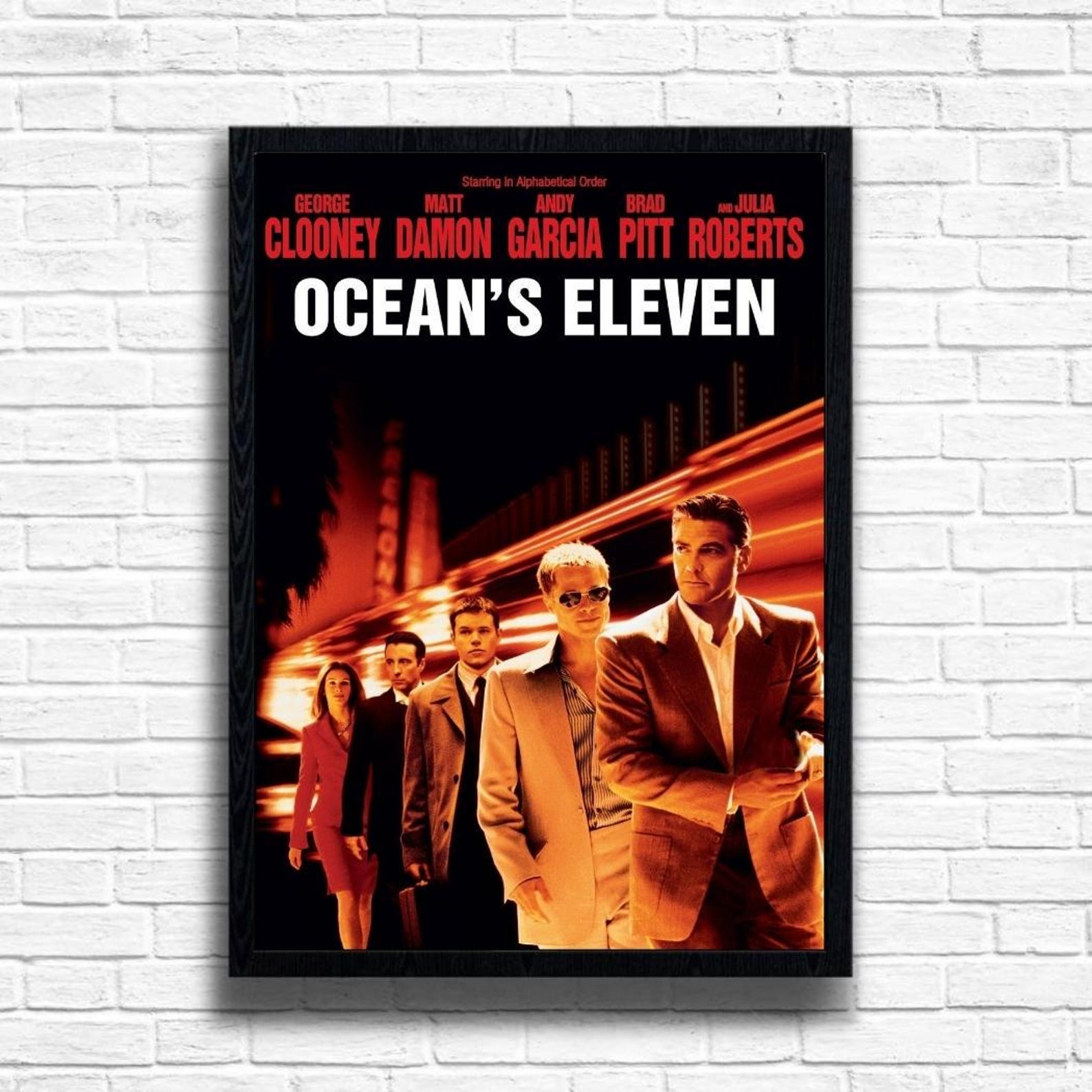 Ocean's Eleven Movie Poster: 2000s Film Art Print - Etsy
