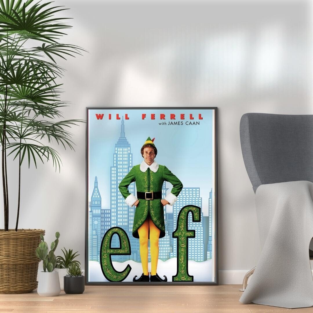 Elf - Christmas Classic Movie Print - Film Wall Art for Cinema Movie ...