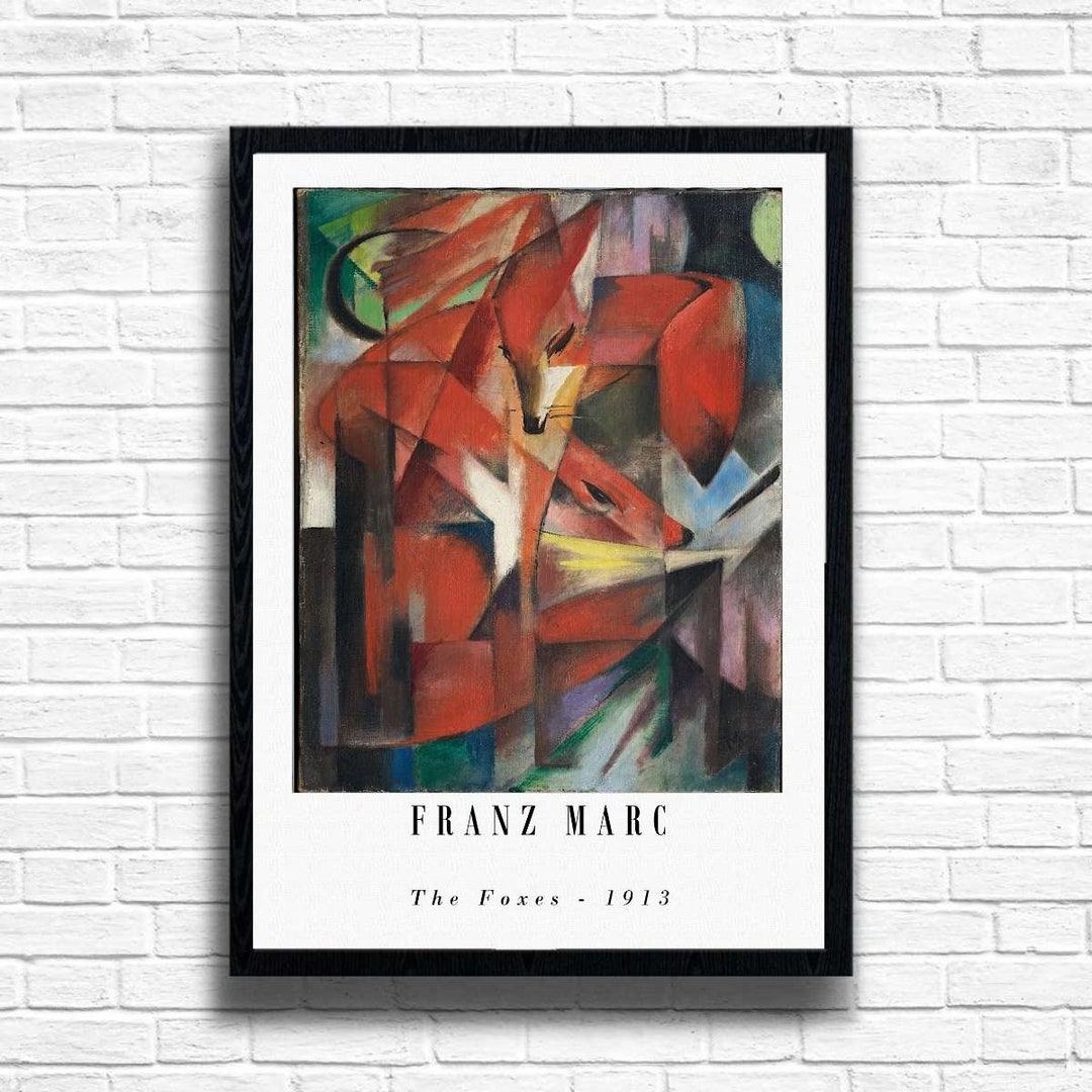 Timeless Masterpieces: Franz Marc - the Foxes - 1913, Classic Famous ...