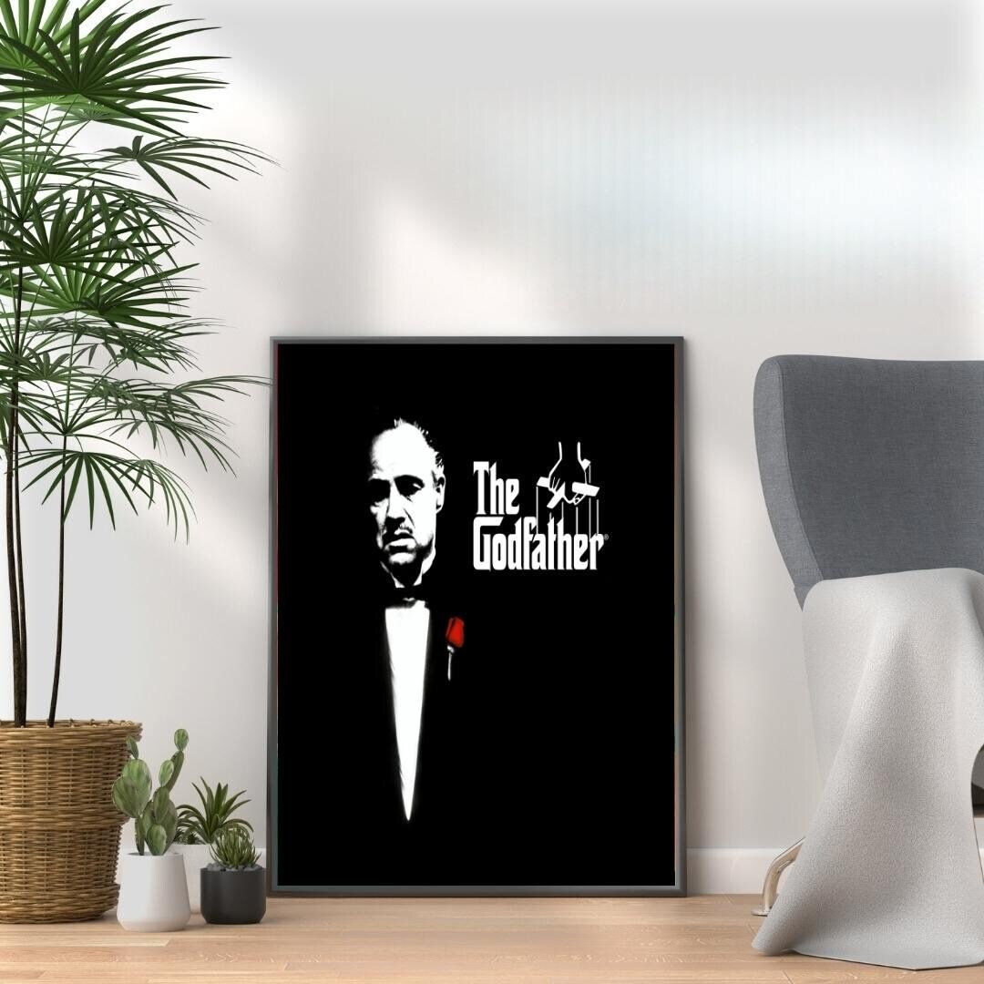 Godfather - Vintage Classic Movie Print - Retro Film Wall Art for ...