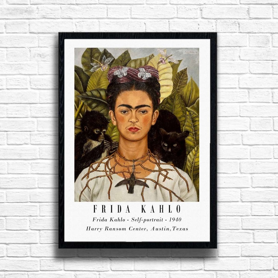 Timeless Masterpieces: Frida Kahlo - Self-portrait, Classic Famous ...
