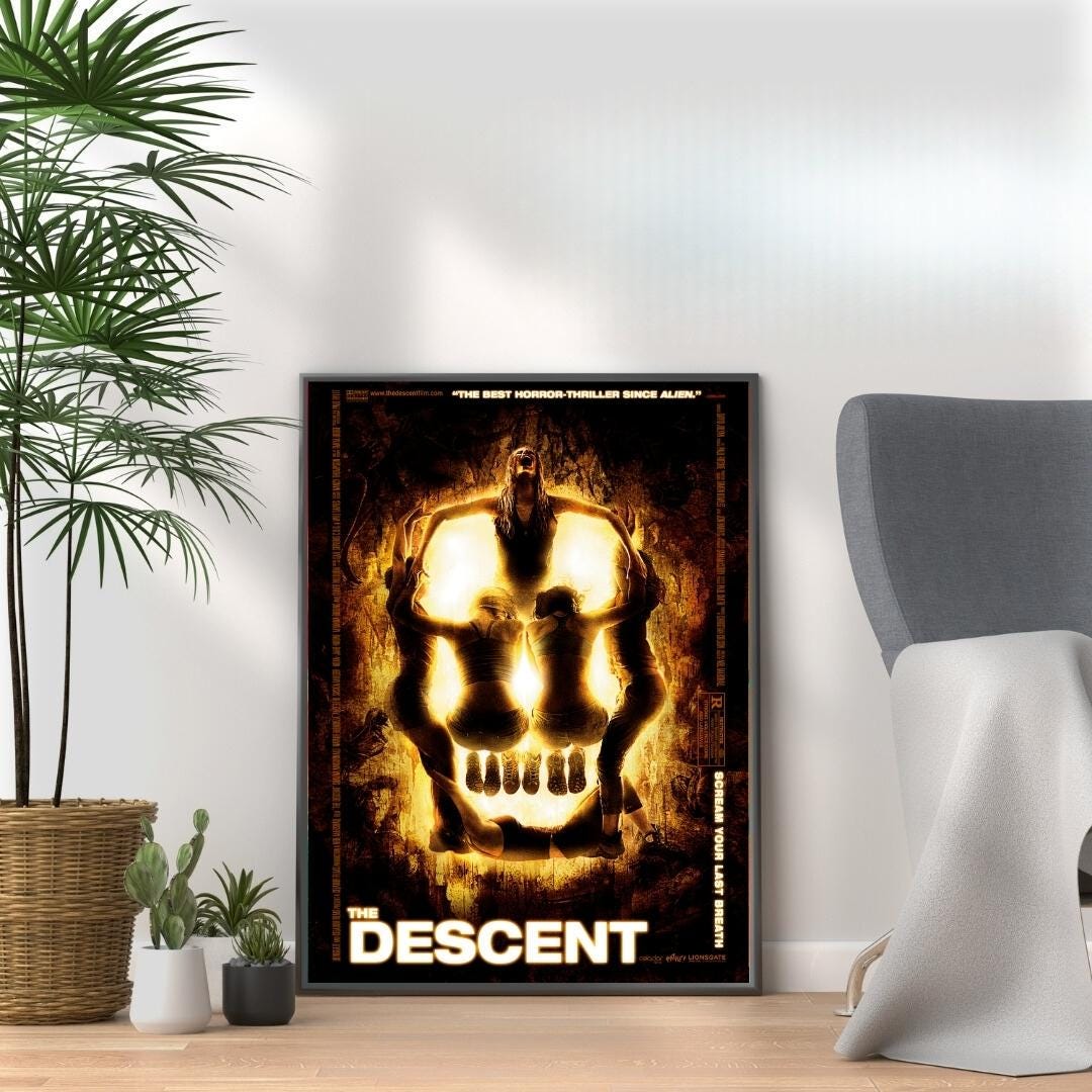 The Descent - Chilling Horror Movie Poster Print - Vintage & Modern ...