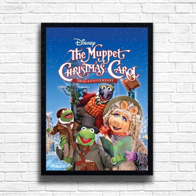 Muppet Christmas Carol Movie Poster: Festive Film Wall Art - Etsy