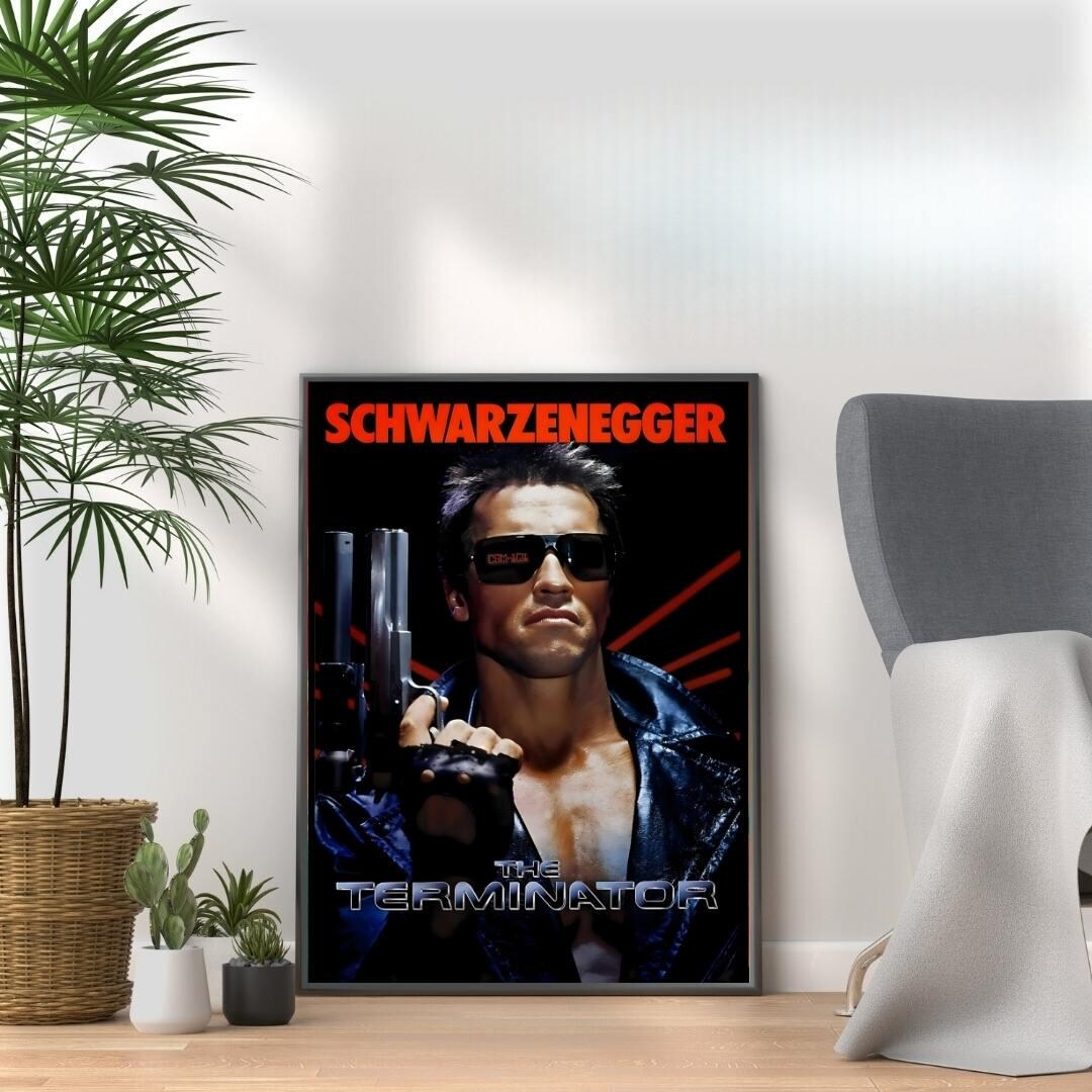 The Terminator Movie Print: Retro 80s Film Poster, Home Decor - Etsy