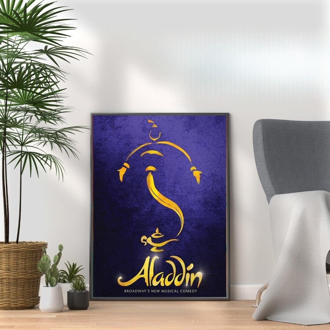 Aladdin Musical Poster Print - Vibrant Wall Art for Fans - Home Wall ...